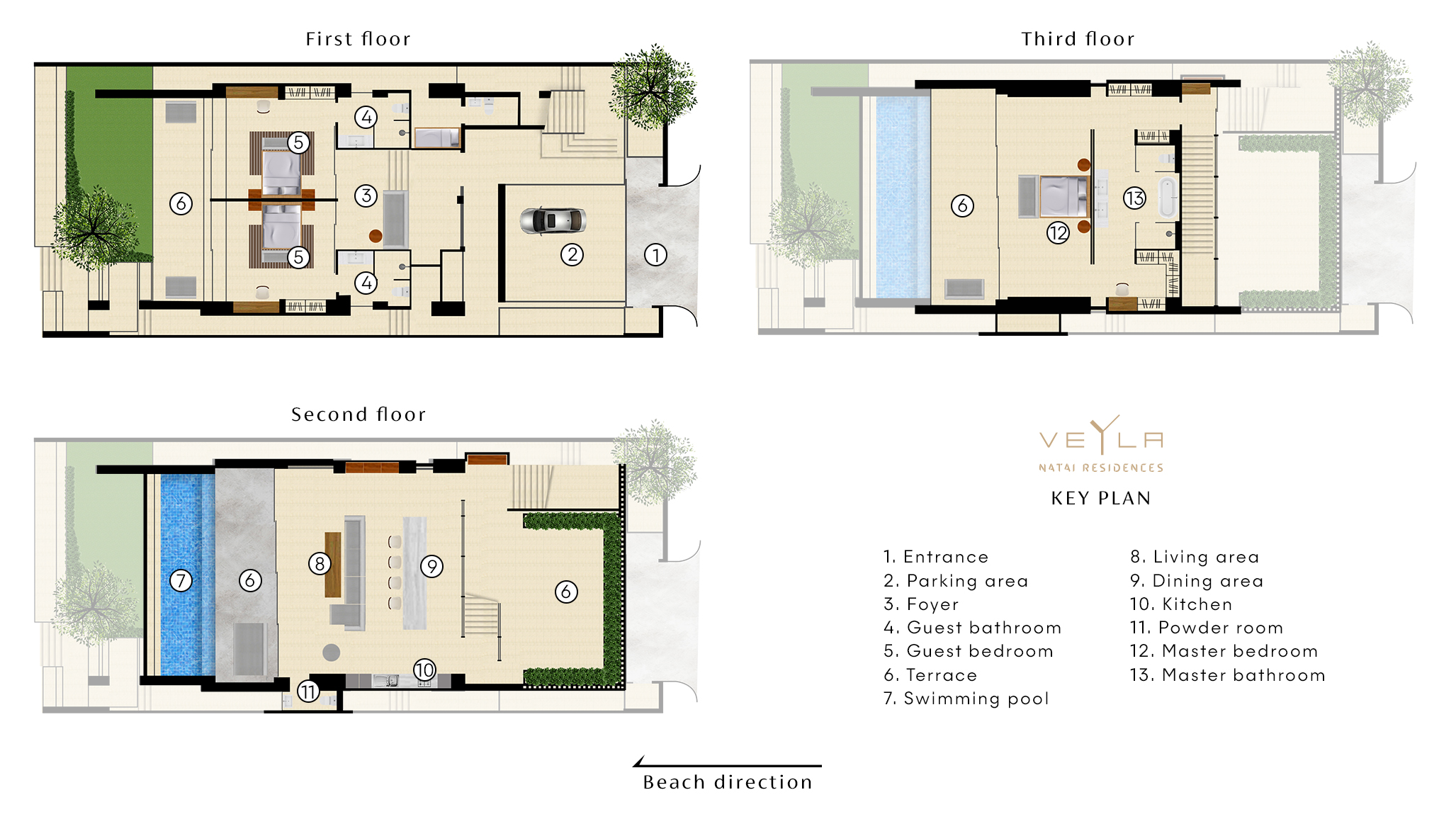 Veyla Natai Residences - Sea Villa Floorplan - Elite Havens