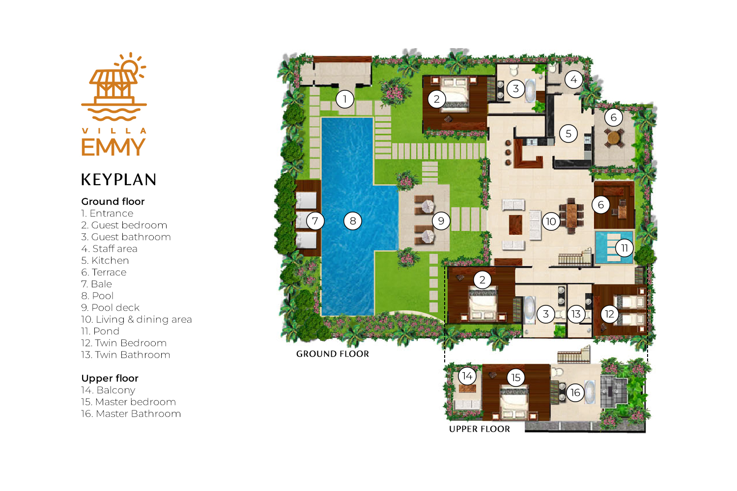 Villa Emmy Floorplan - Elite Havens