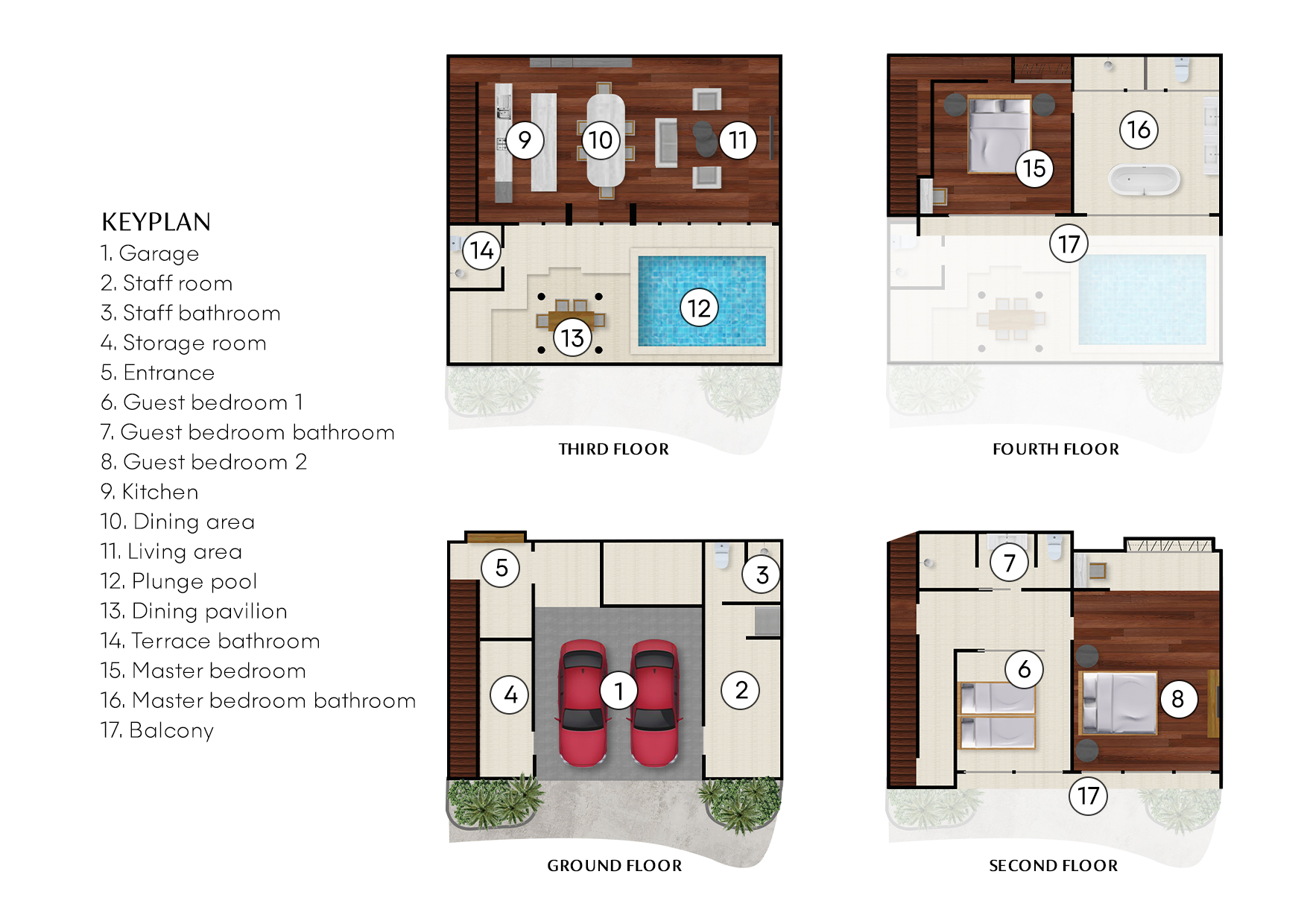Surin Seaview Villa Floorplan - Elite Havens