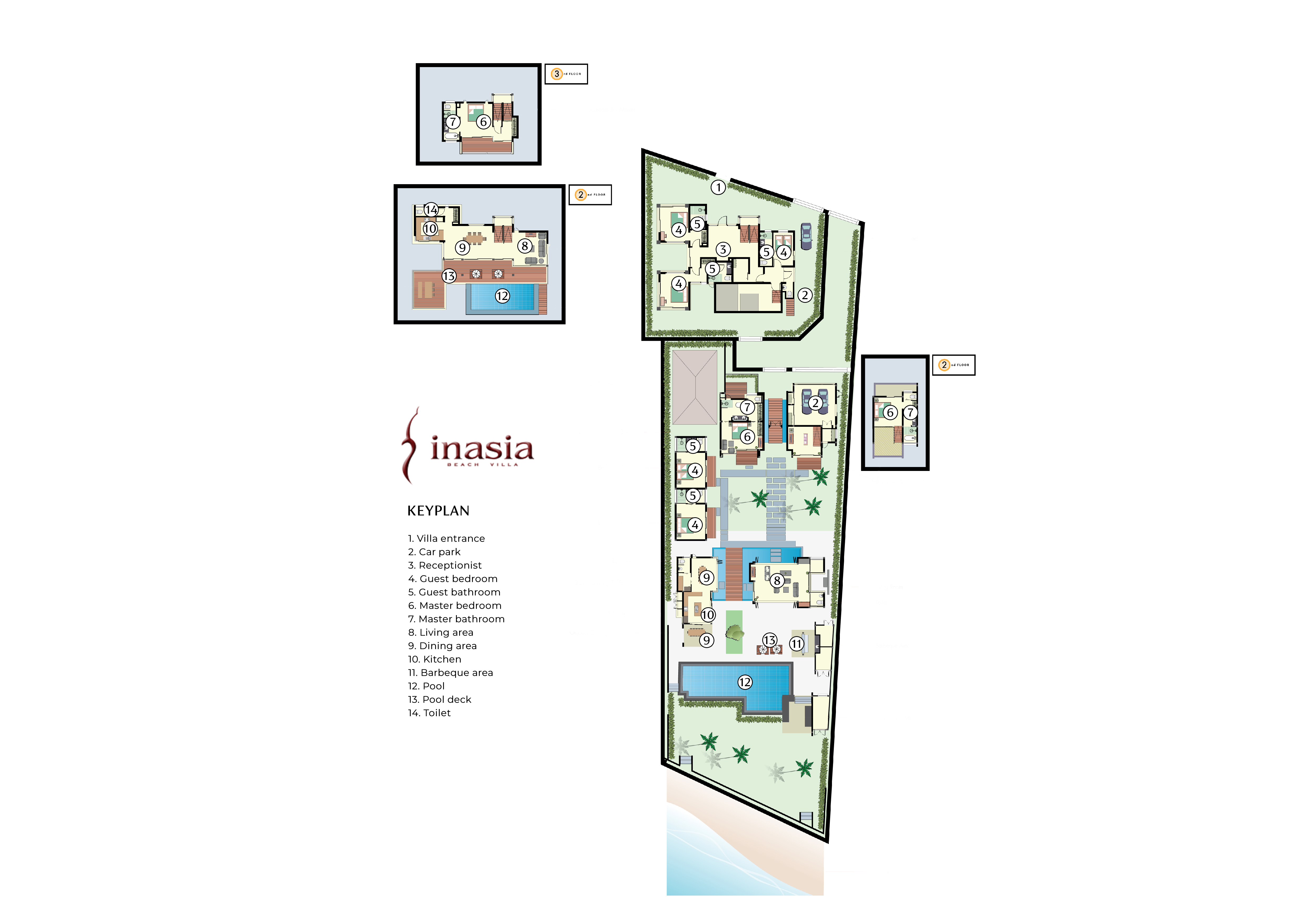 Inasia Beach Villa Floorplan - Elite Havens